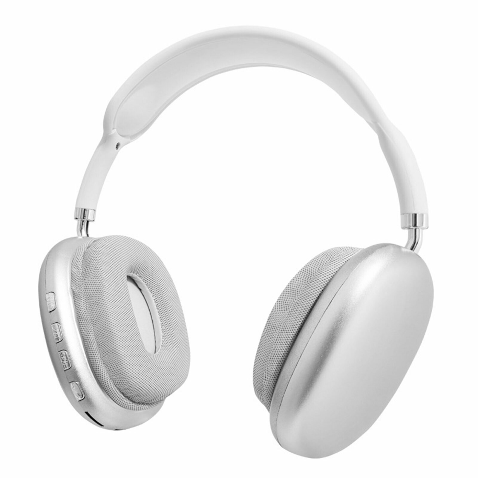 Наушники Over Ear беспроводные BT 5.3 с микрофоном, проводные наушники 3.5mm, музыкальные наушники, проигрыватель MP3 с кардридером TF для мобильных телефонов, ПК, ноутбуков, черный, серебристый, красный, зеленый, синий, размер 20.0*18.0см, батарея