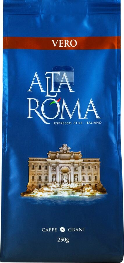 Кофе ALTA ROMA Vero зерно арабика робуста м/у (Россия) 250г x 5 упаковок