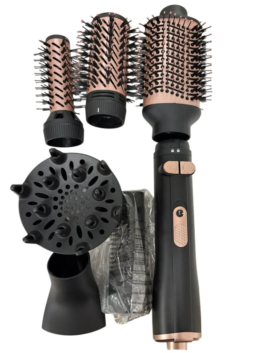 Фен-щетка OULEMEI P269, 1000Вт, вращающийся, ионизация, двустороннее вращение