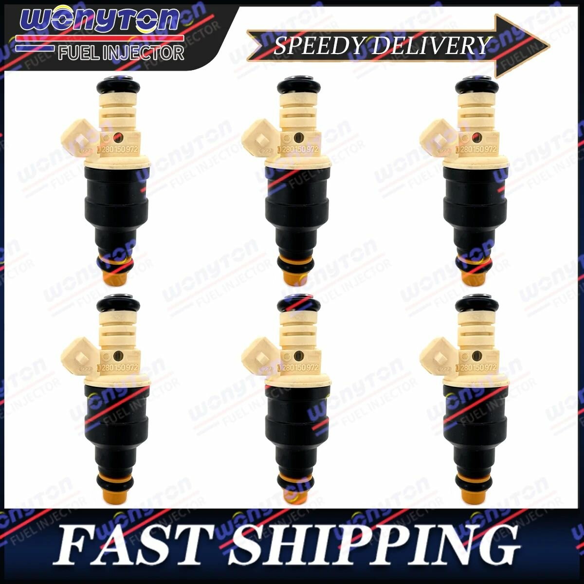 6 шт. топливные форсунки для Ford Explorer 4.0l 1993 1994 1995 1996 0280150972