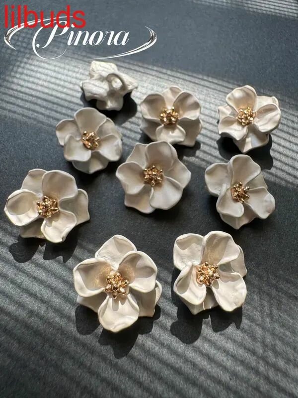 Пуговицы декоративные, винтажные пуговицы для рукоделия и шитья на ножке , кремовый15mm, 5 шт.