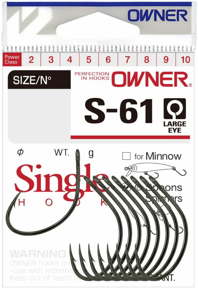 OWNER Крючок S-61 BC №3/0 7шт