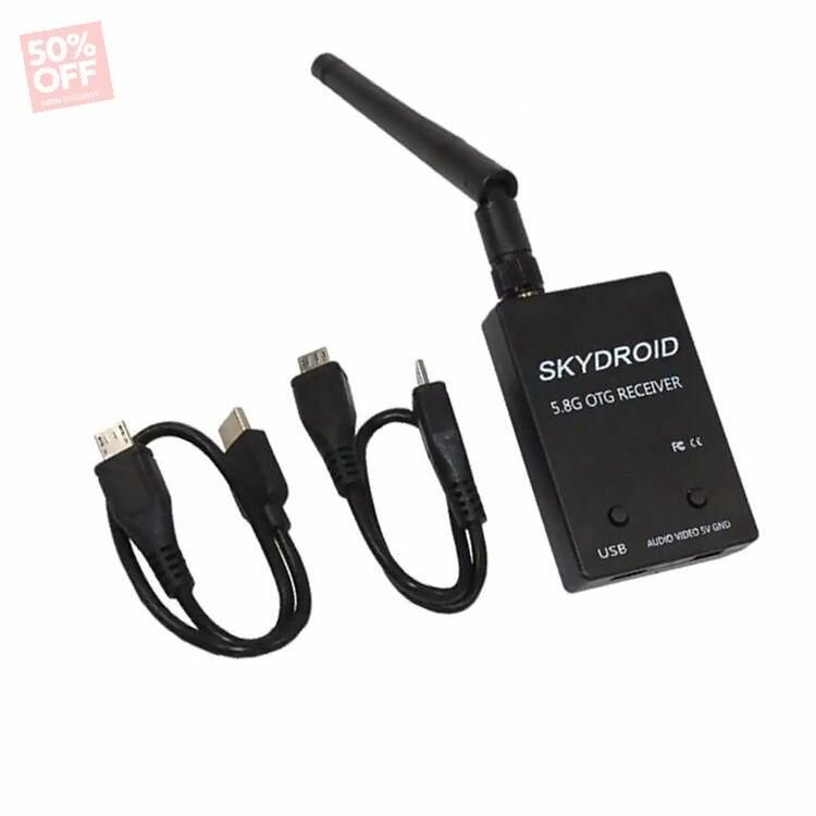 SKYDROID приемник 5.8G Dual OTG 150CH Video Downlink Receiver один антенна для Android Phone PC Monitor