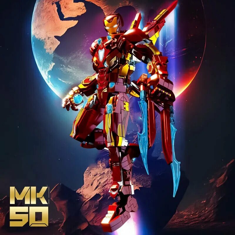 Железный человек Mark50, 1293 деталей, конструктор для мальчиков 6+ лет