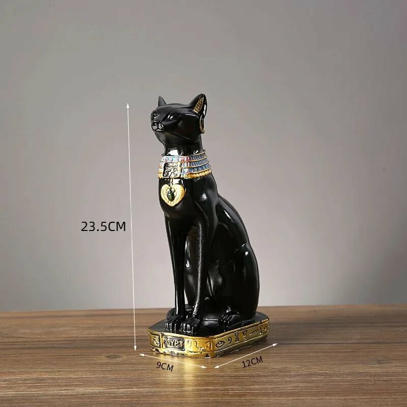 Статуэтка Египетская кошка Бастет смола, 23 37 см