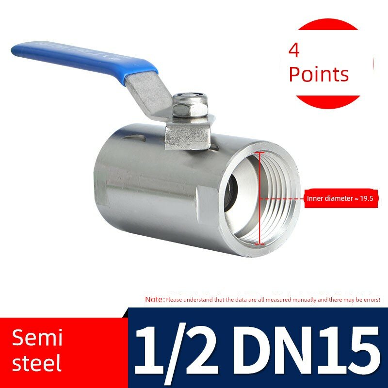 Кантонский шаровой кран из нержавеющей стали, паровая высокотемпературная внутренняя резьба, переключатель клапана