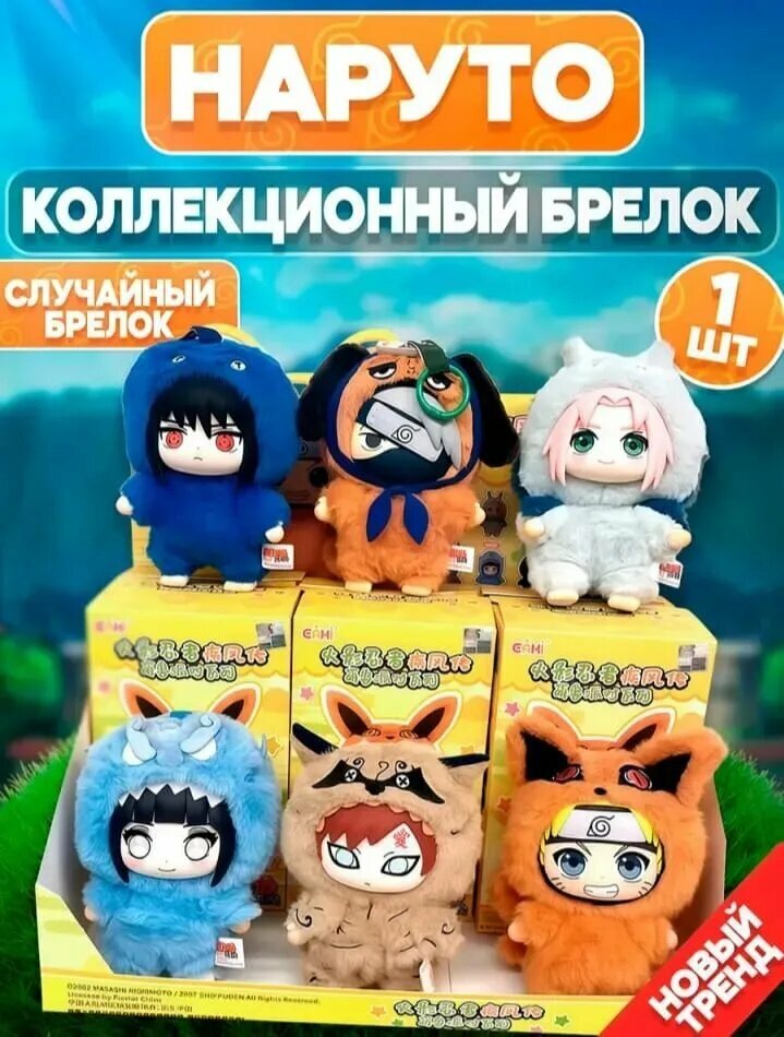 Слепая коробка NARUTO x Labubu, коллекционные фигурки Наруто, ограниченный тираж, уникальный дизайн, подарок для фанатов аниме