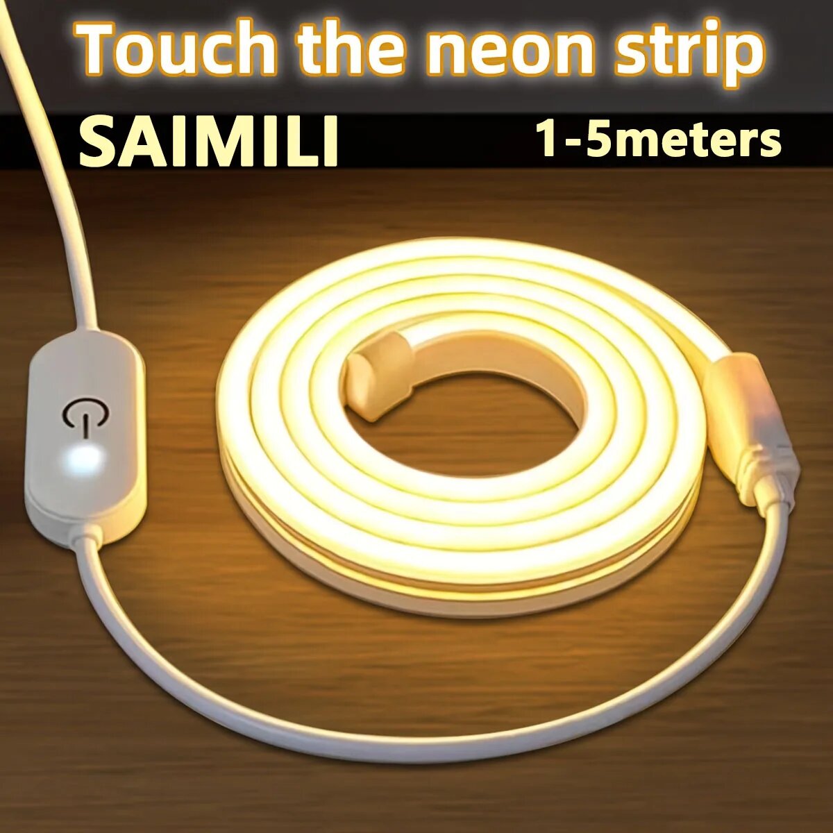 Неоновая USB лента Warm Light 3M
