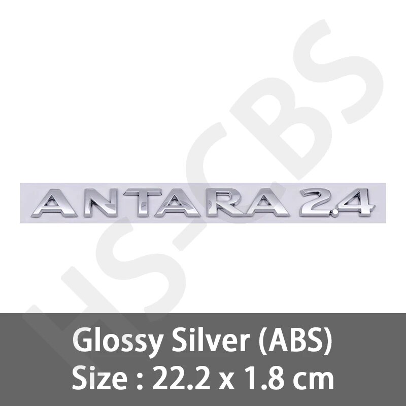 3D эмблема ANTARA 2.4, Glossy Silver, 22.2 x 1.8 см