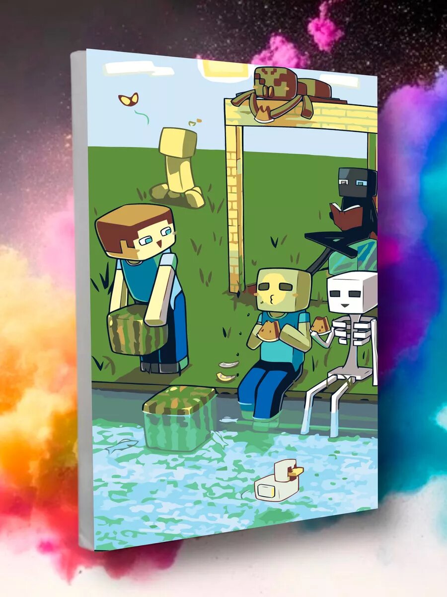 Картина по номерам Майнкрафт