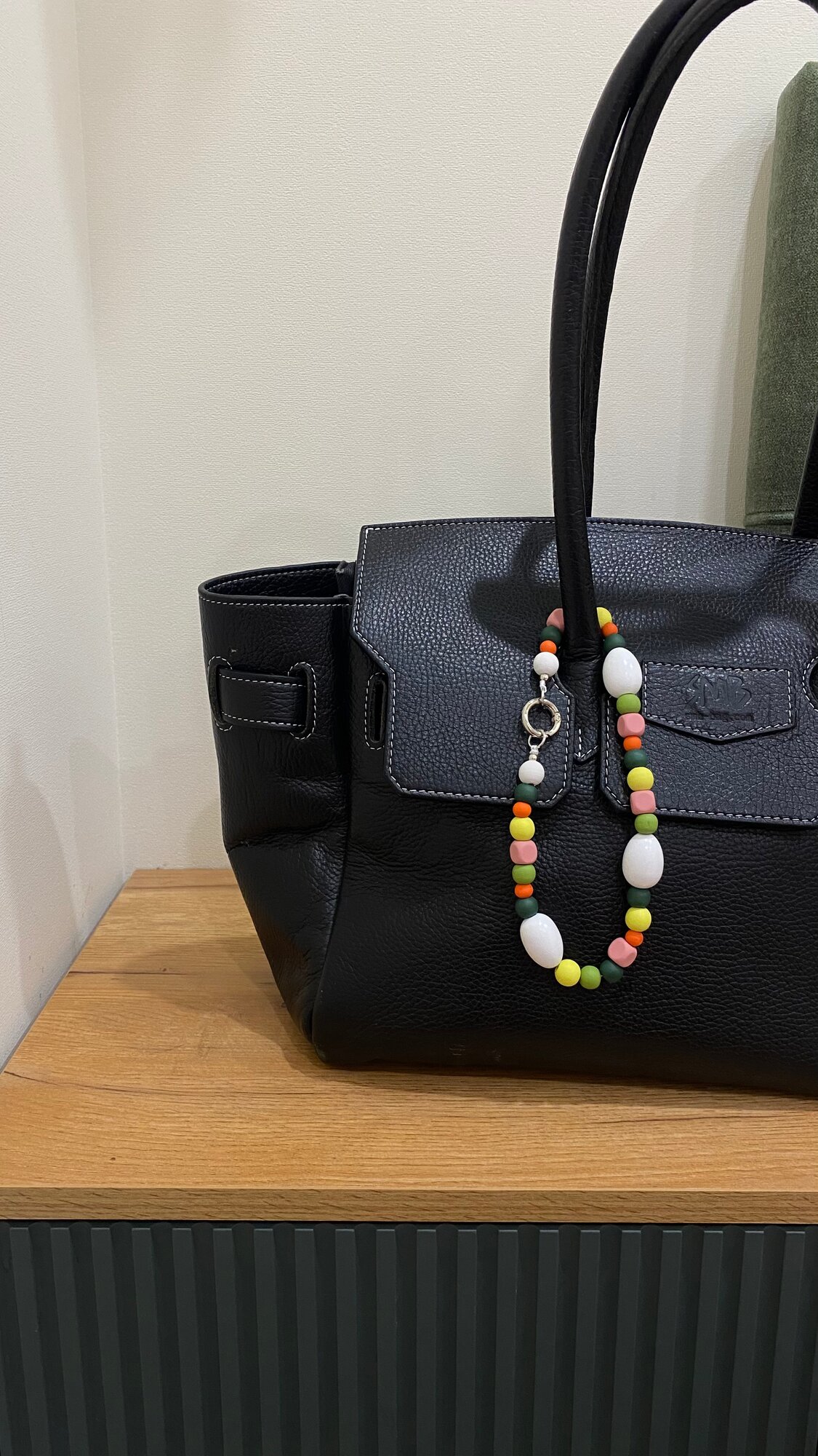 Брелок "Оливье", ручной работы, для сумки, телефона и одежды