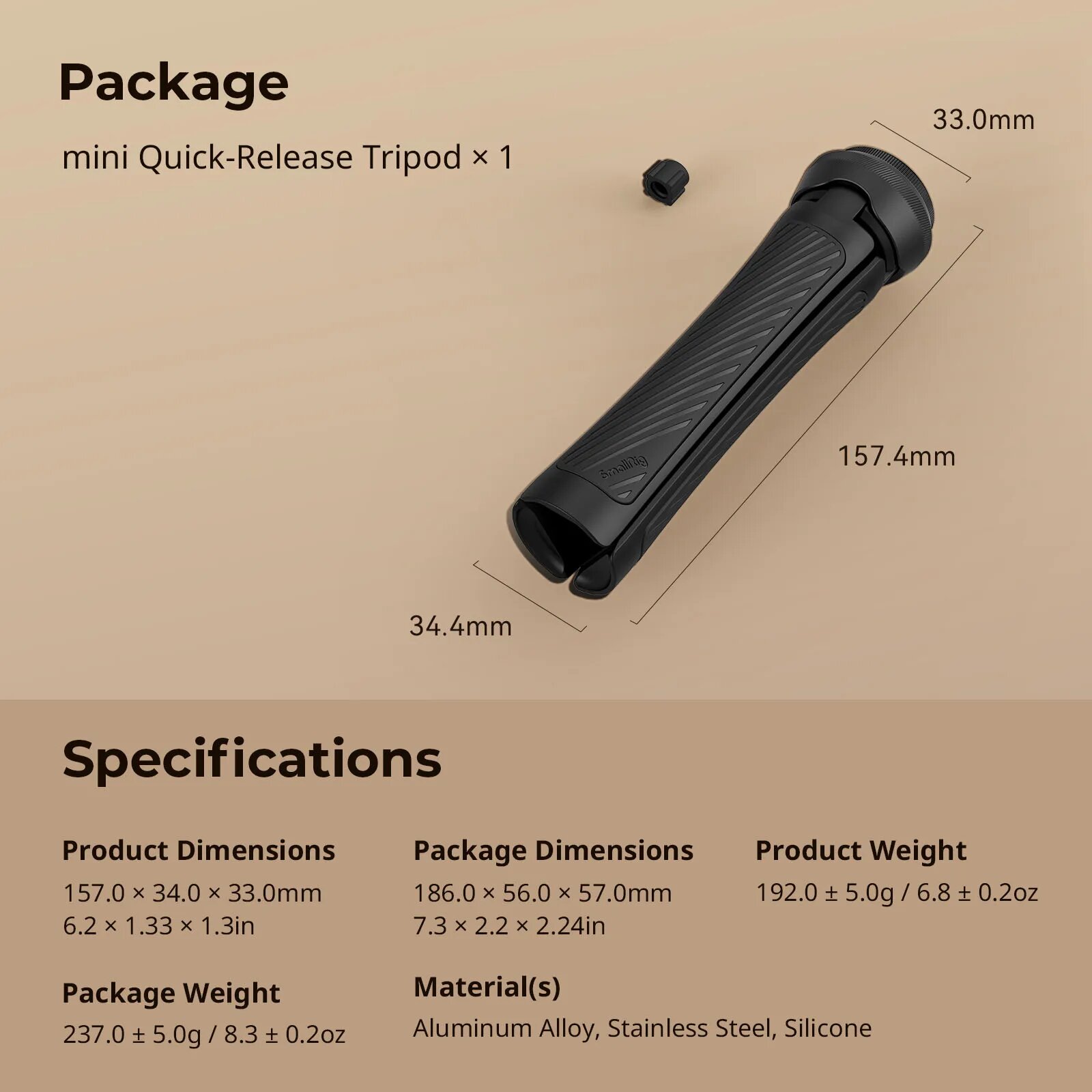 SmallRig Мини-штатив из алюминия для стабилизаторов