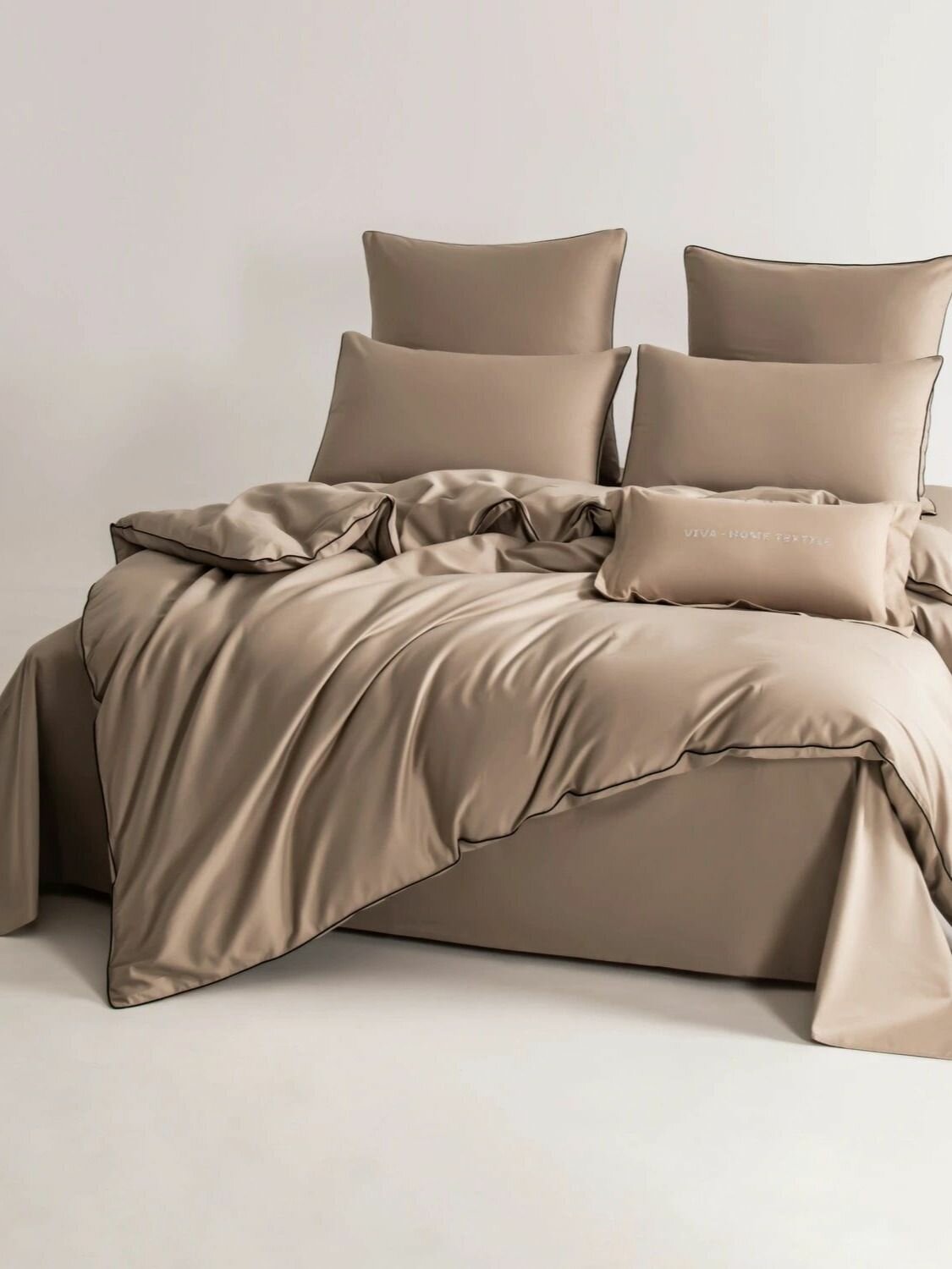 Комплект постельного белья Однотонный Сатин Элитный