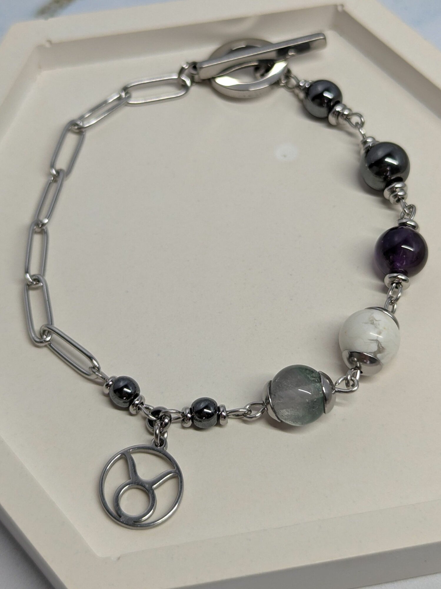 Браслет, аметист