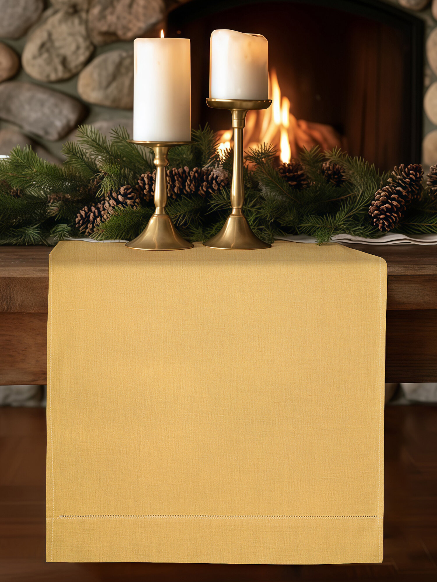 Дорожка на стол BELLEHOME "Sienna", 40х160, 50% лен 50% хлопок