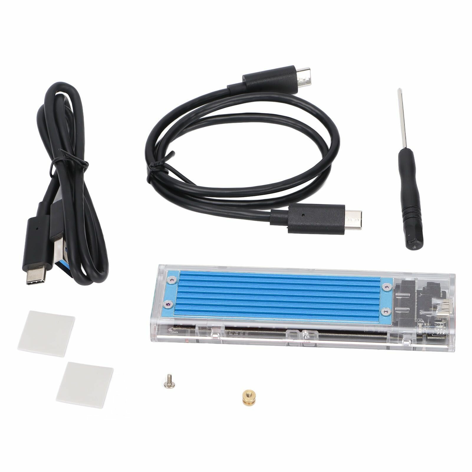Адаптер NVMe M.2 в USB 3.1 Gen2, 10 Гбит/с, синий корпус