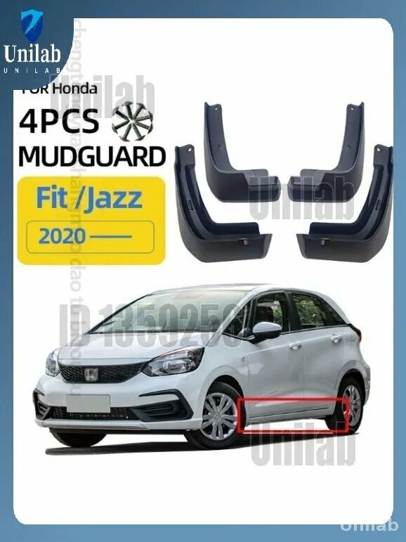 Unilab Крыло автомобильное, арт. Брызговики для Honda Fit Jazz 2020-2024 шт, передние и задни