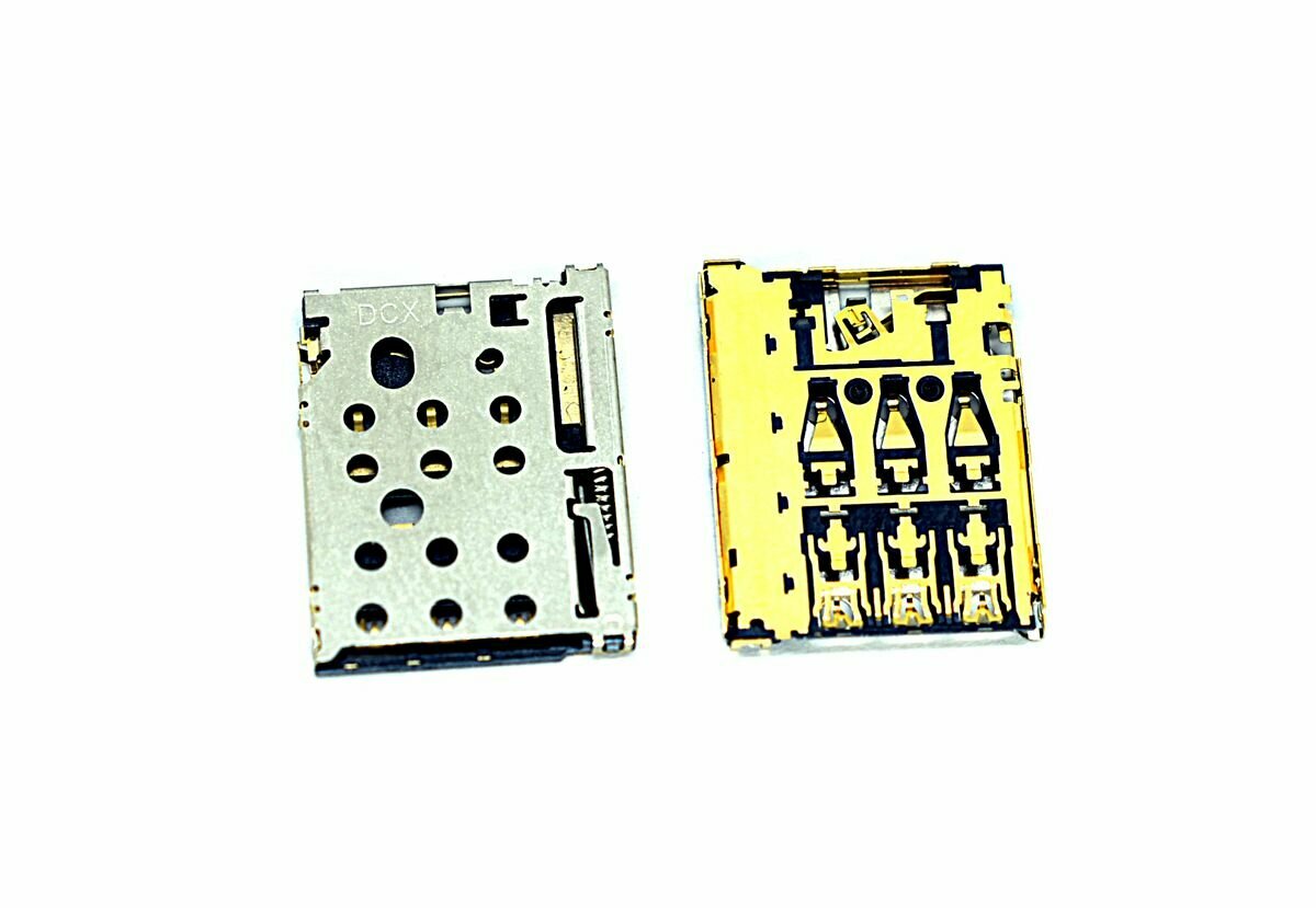 Коннектор SIM-карты (сим), mmc коннектор для LG/Nokia 830/730/BB Q30 /Sony Xperia C4 (S130)