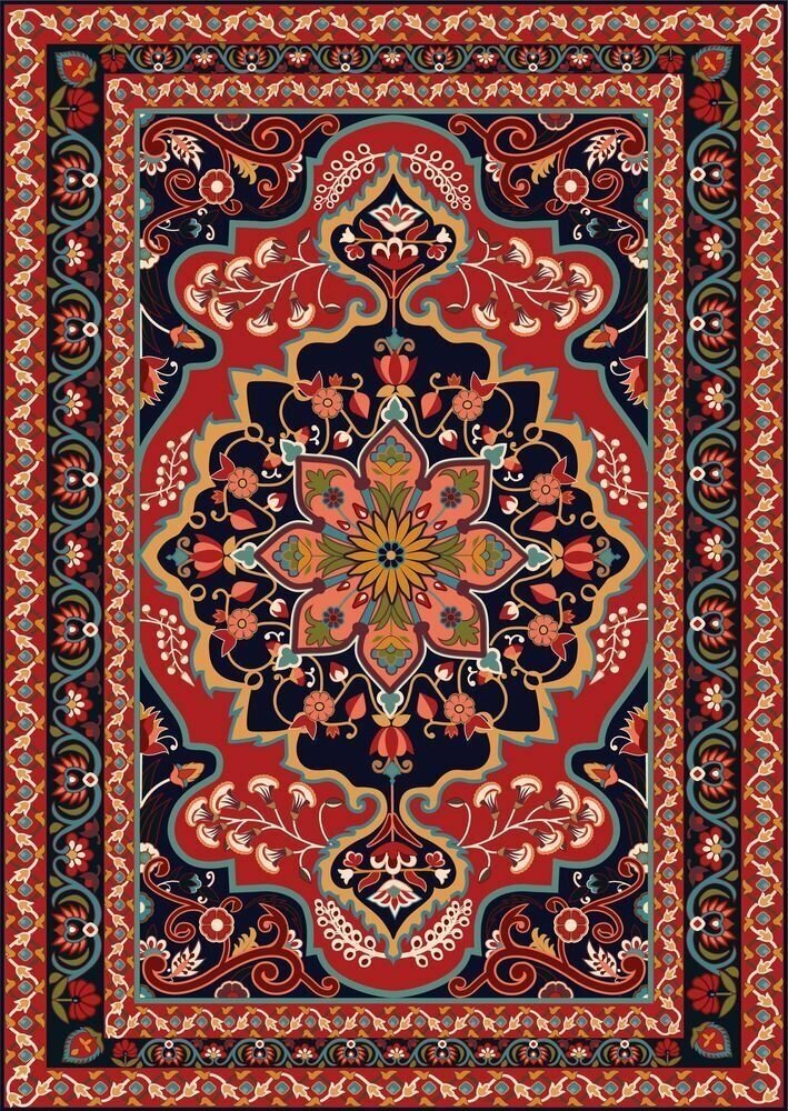 Алмазная живопись "Ковер детства", 5D, круглая, 40x50 см. Производитель: Brose Art.