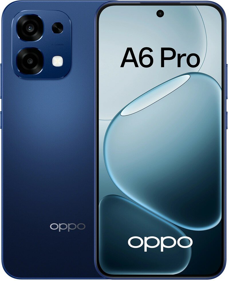6.57" Смартфон OPPO A6 Pro 8/256Gb, NFC, AMOLED, 120Гц, 7000мAч, синий