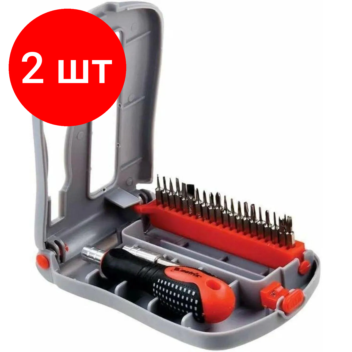 Комплект 2 штук, Отвертка для точных работ с насадками 22 предмета MATRIX 11584