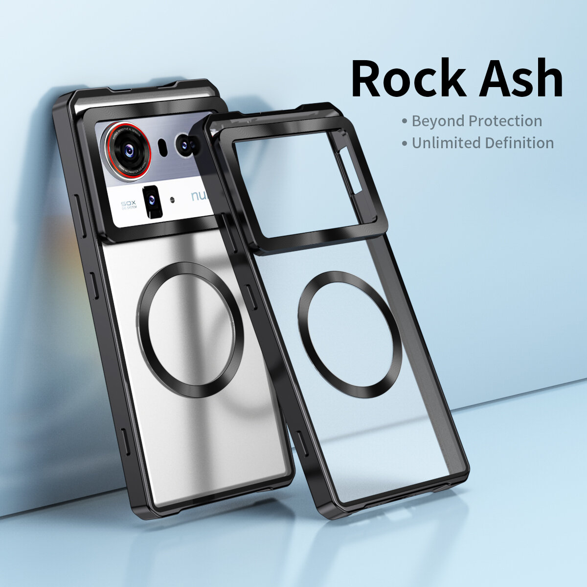 Чехол для Nubia Z80 Ultra / ZTE Nubia Z80 Ultra Металлическое творчество антиударный чехол, матовая поверхность, бампер, металл, резина, защита камеры, ударопрочный, Nubia, ZTE Nubia, Nubia Z80 Ultra