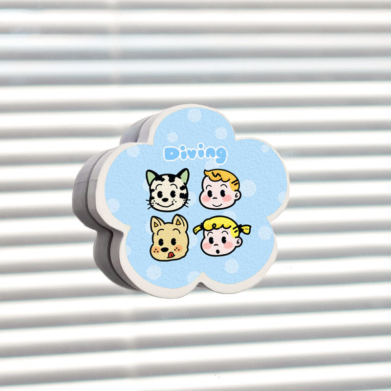 Магический инструмент для очистки зеркал с мультяшным дизайном для дома, губка для чистки смесителей в ванной, без остатков, магический очиститель для удаления накипи