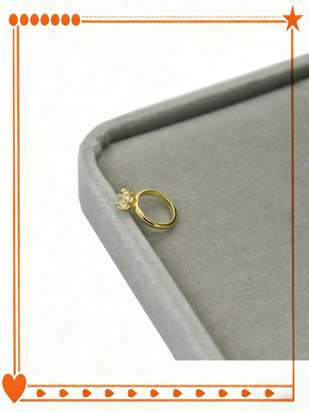 Кристальные кольца для малышей, белые ангельские кольца, Золотой