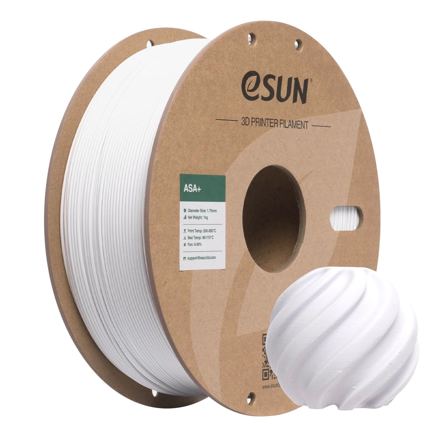 ESUN ASA 3D-нить 1,75 мм, 1 кг, COLD WHITE