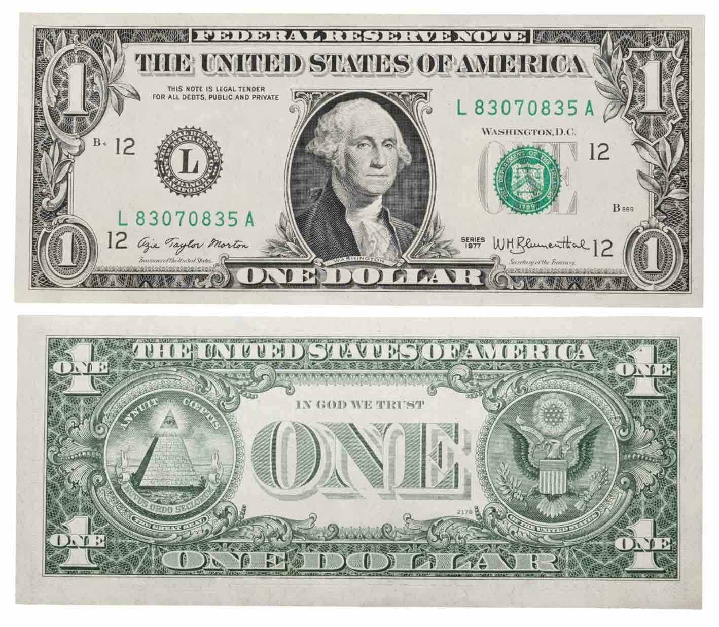 США 1 доллар 1977 год Pick 462а L-Сан Франциско