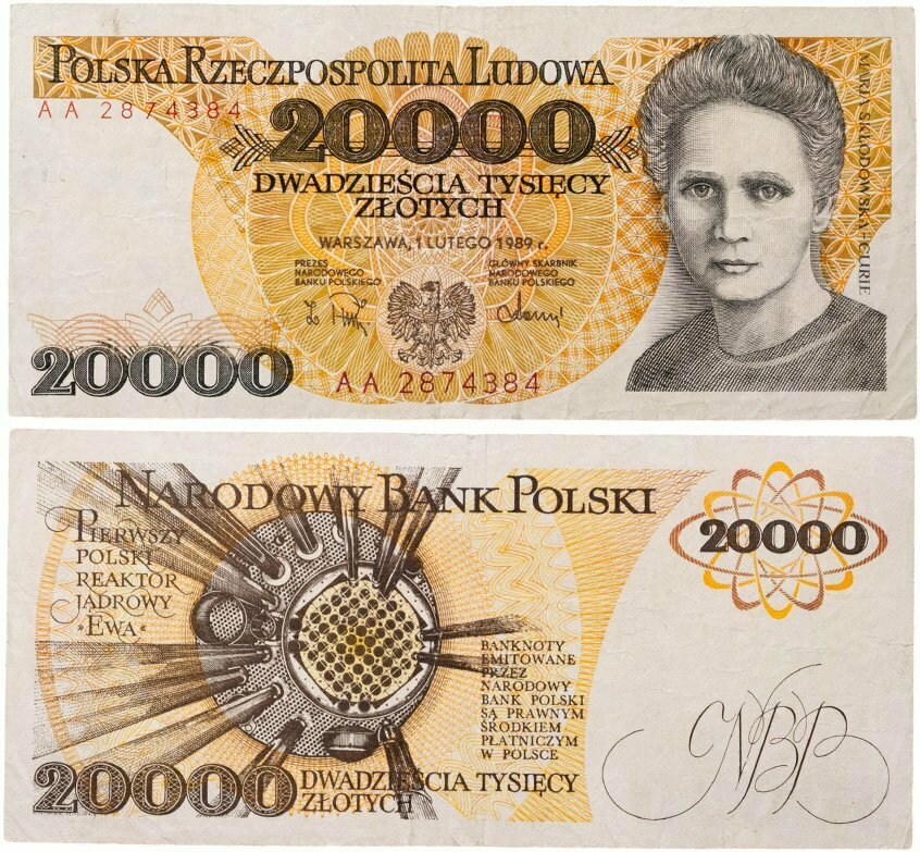 Польша 20000 злотых 1989