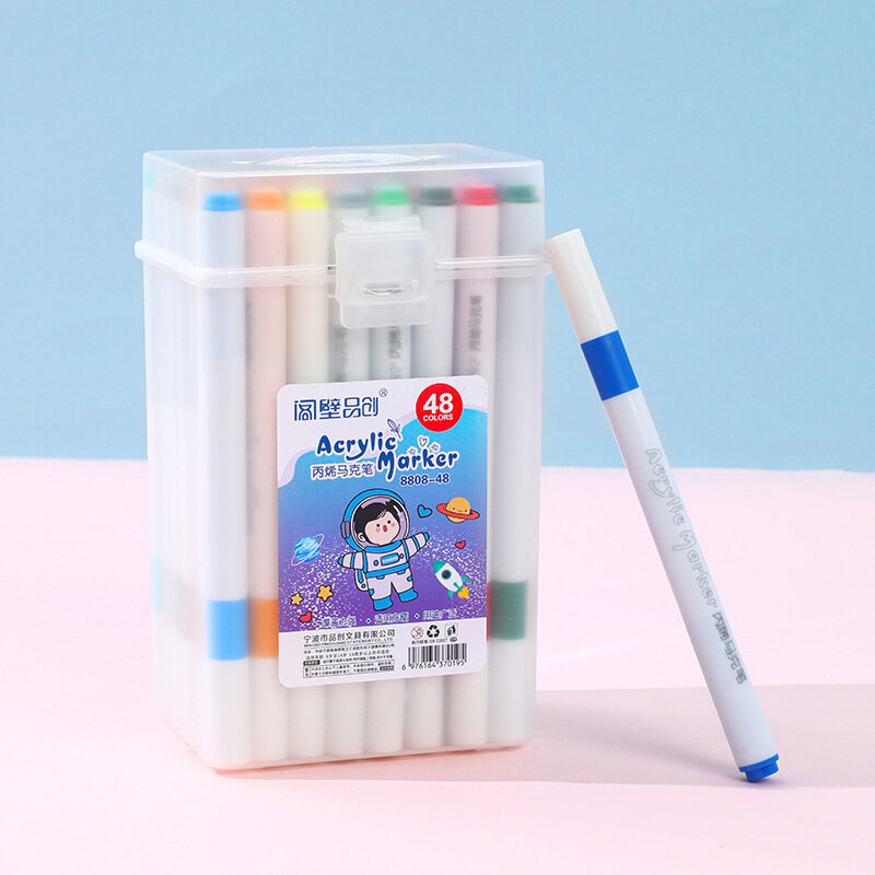 Набор акриловых маркеров для учеников начальной школы, специальные художественные ручки для детей, граффити акварельные ручки, многослойные и непрозрачные