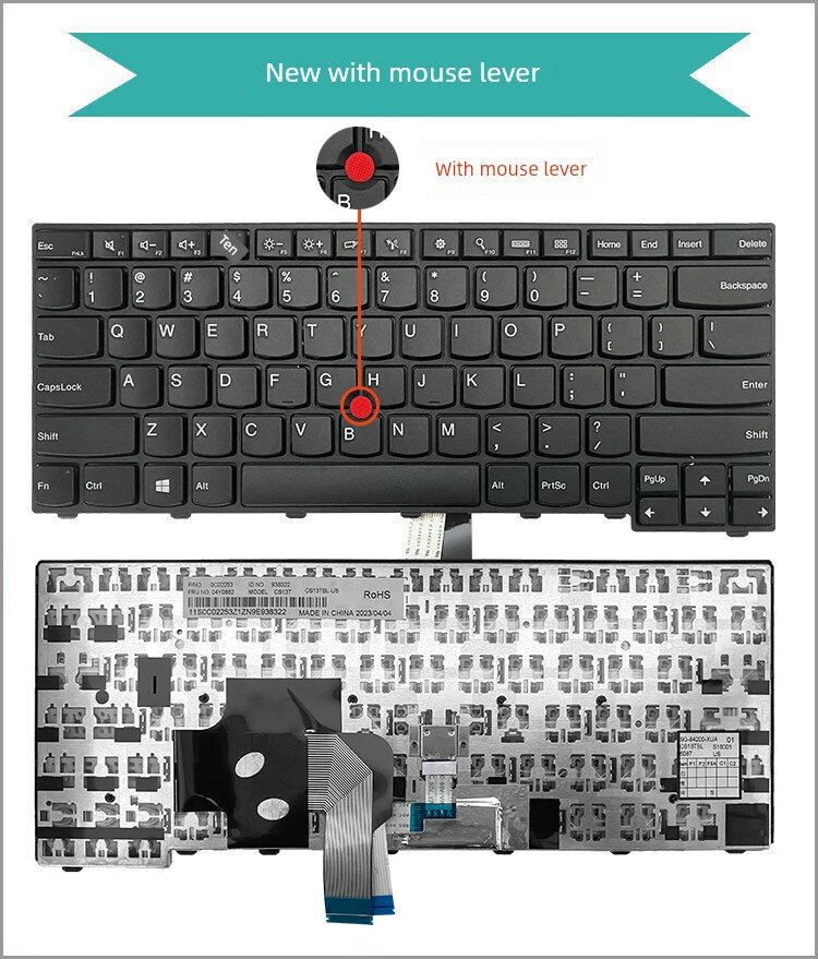 Подходит для клавиатуры ThinkPad Lenovo T440 T440P T460 E431 E440 T450S L450 L440 T450 T460 T450S T431S с тестом на