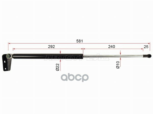Амортизатор крышки багажника Honda Odyssey 94-99 (Слева) Sat арт. ST-74870-SX0-305