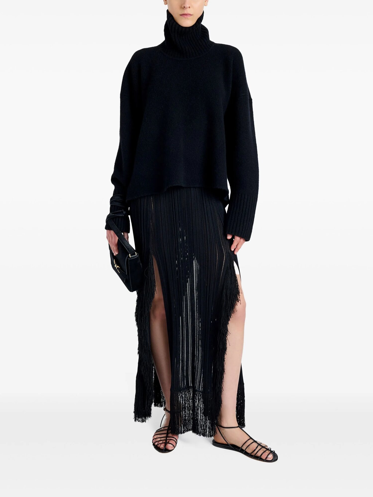 Юбка Proenza Schouler White Label Alaina, размер S, черный — фото 1