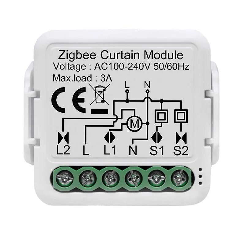 Умный Занавески выключатель реле с ZigBee, Яндекс Алисой, Марусей, Google Home