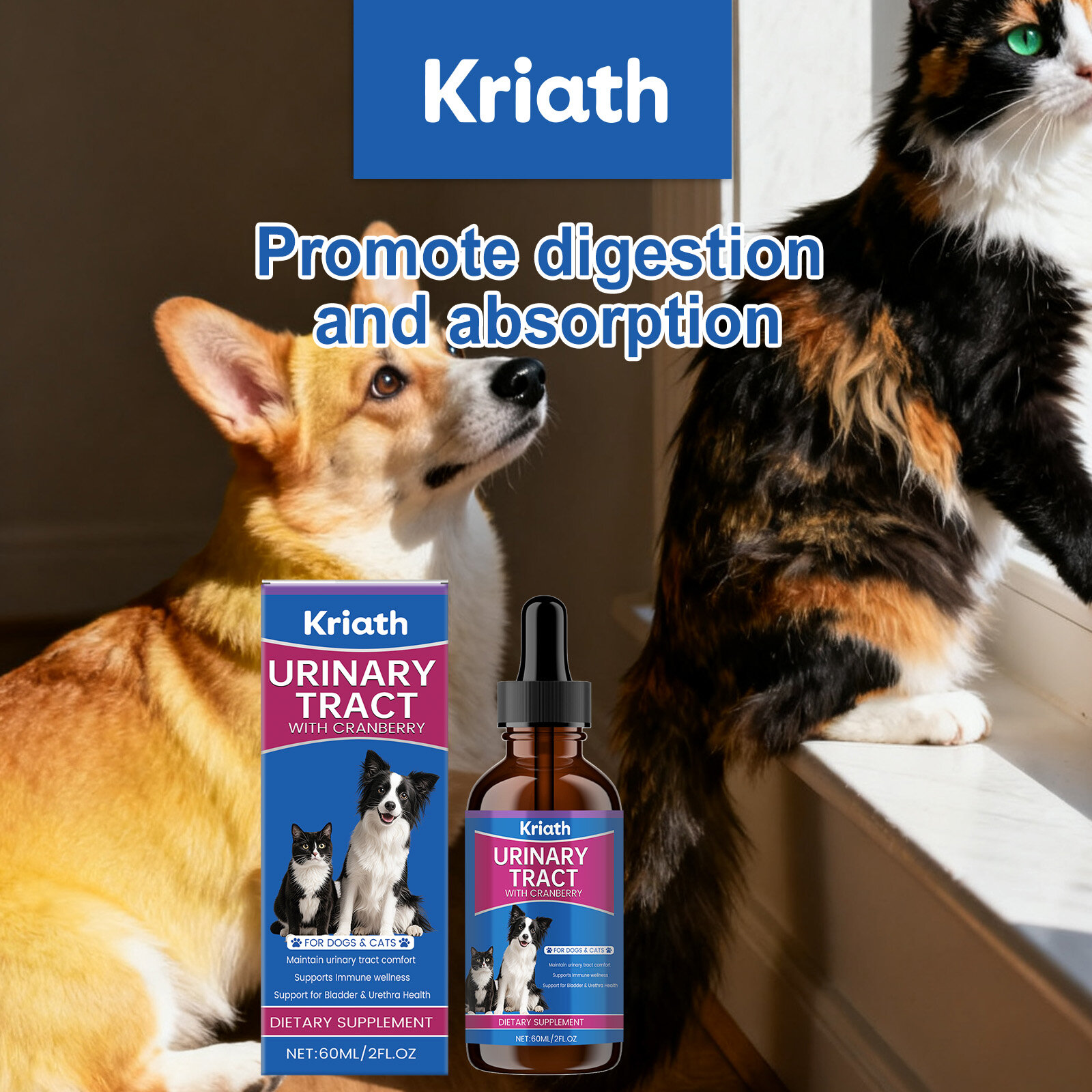 Капли для ухода за кошками и собаками, мягкая формула, ежедневный питательный уход для кошек и собак, капли для комфорта тела