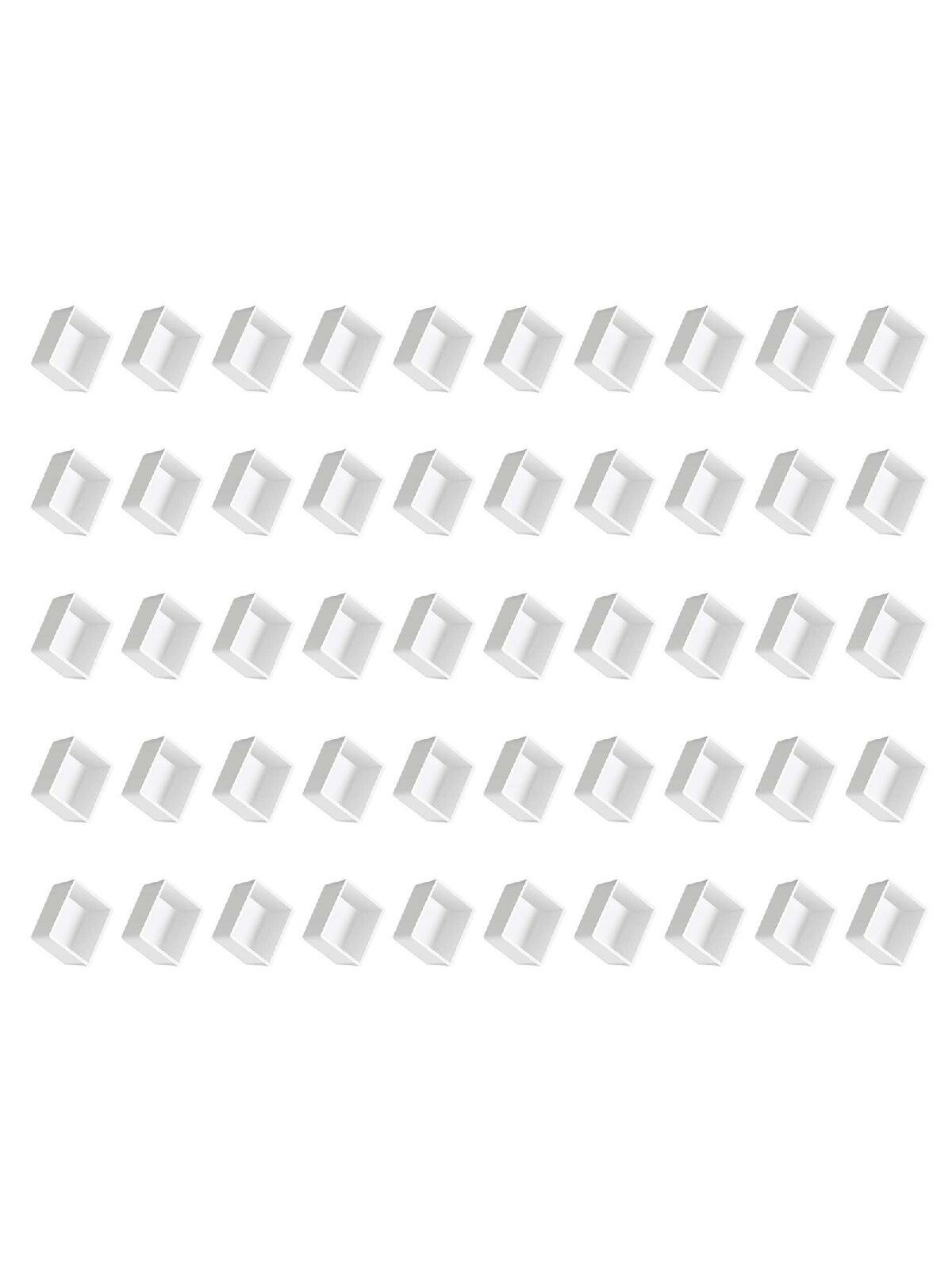 50шт Пустая емкость для акварели Переносная Пустая коробка для хранения краски Банка для акварельных красок