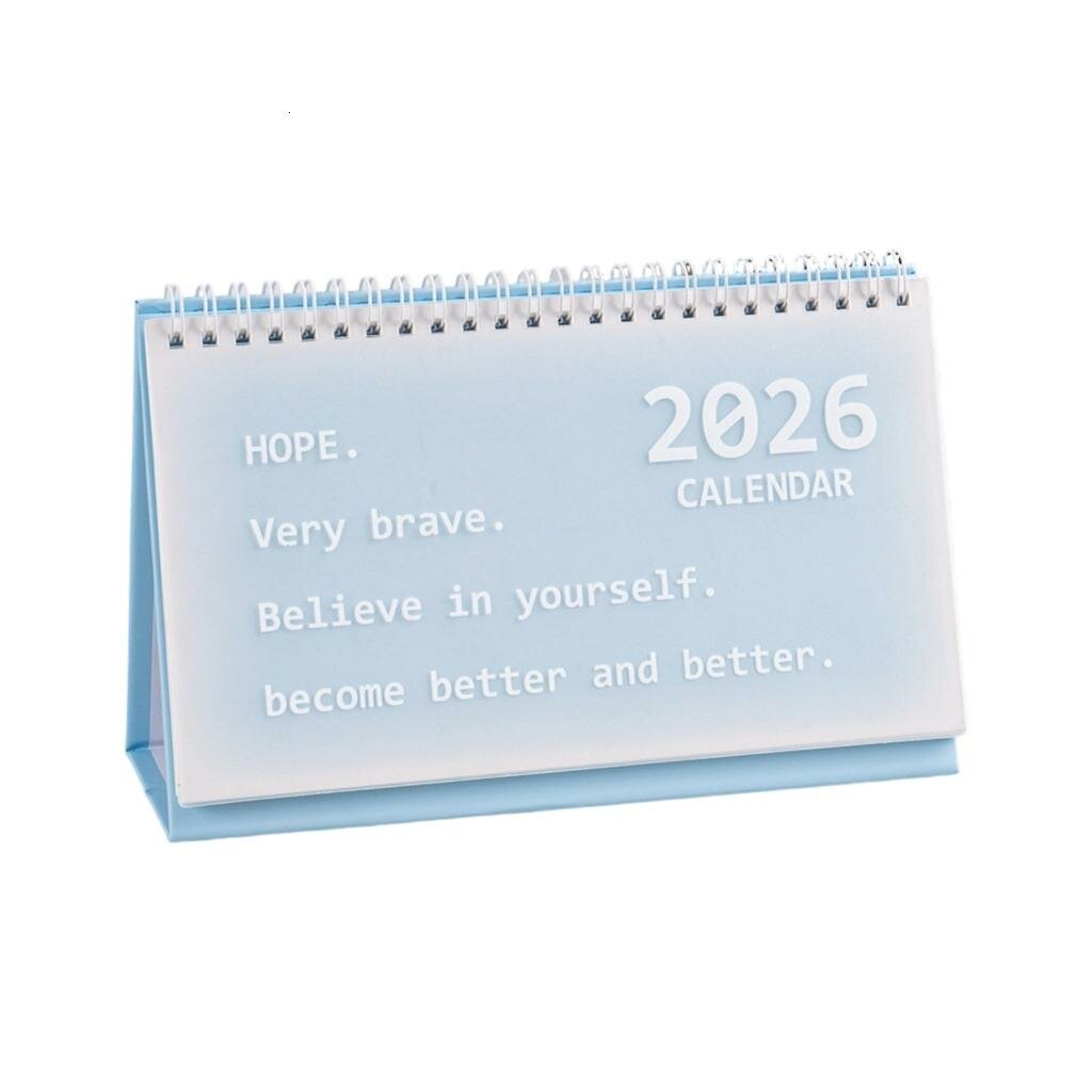 2026 Креативный мини-настольный календарь, украшение канцелярских принадлежностей, Школьный планировщик, простой настольный органайзер карманного размера, канцелярские принадлежности