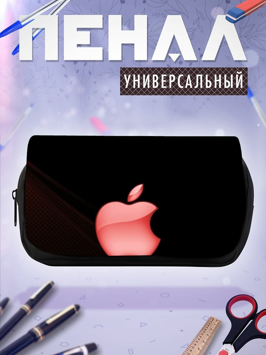 Школьный пенал лого красный цвет