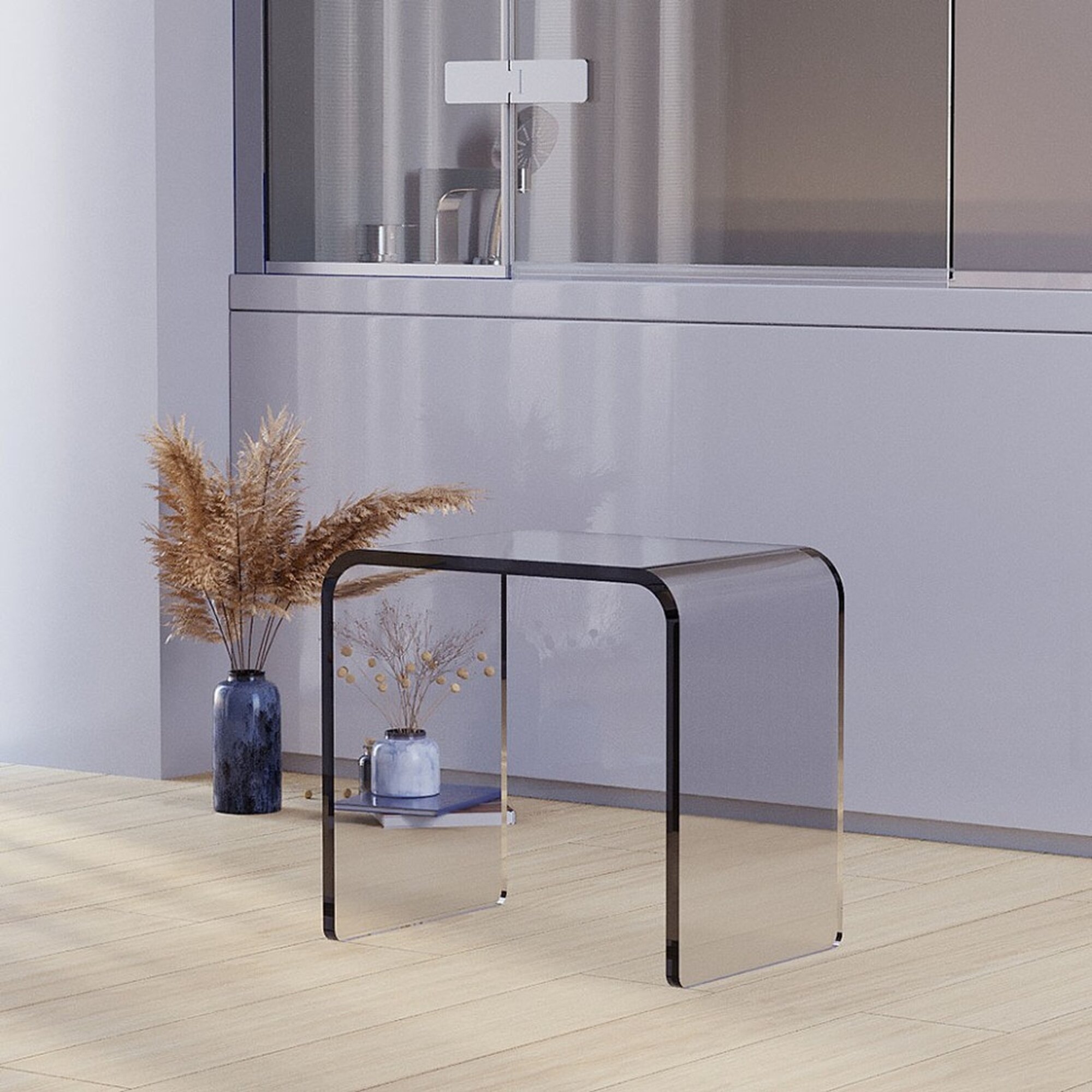 Стул для душа Veconi ST-AC-1T, 425*280*390 мм, цвет прозрачный