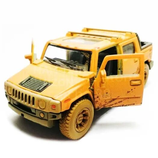 Hummer H2 Коллекционная машинка 1:40 металлическая инерционная модель внедорожника с открывающимися дверями — фото 1