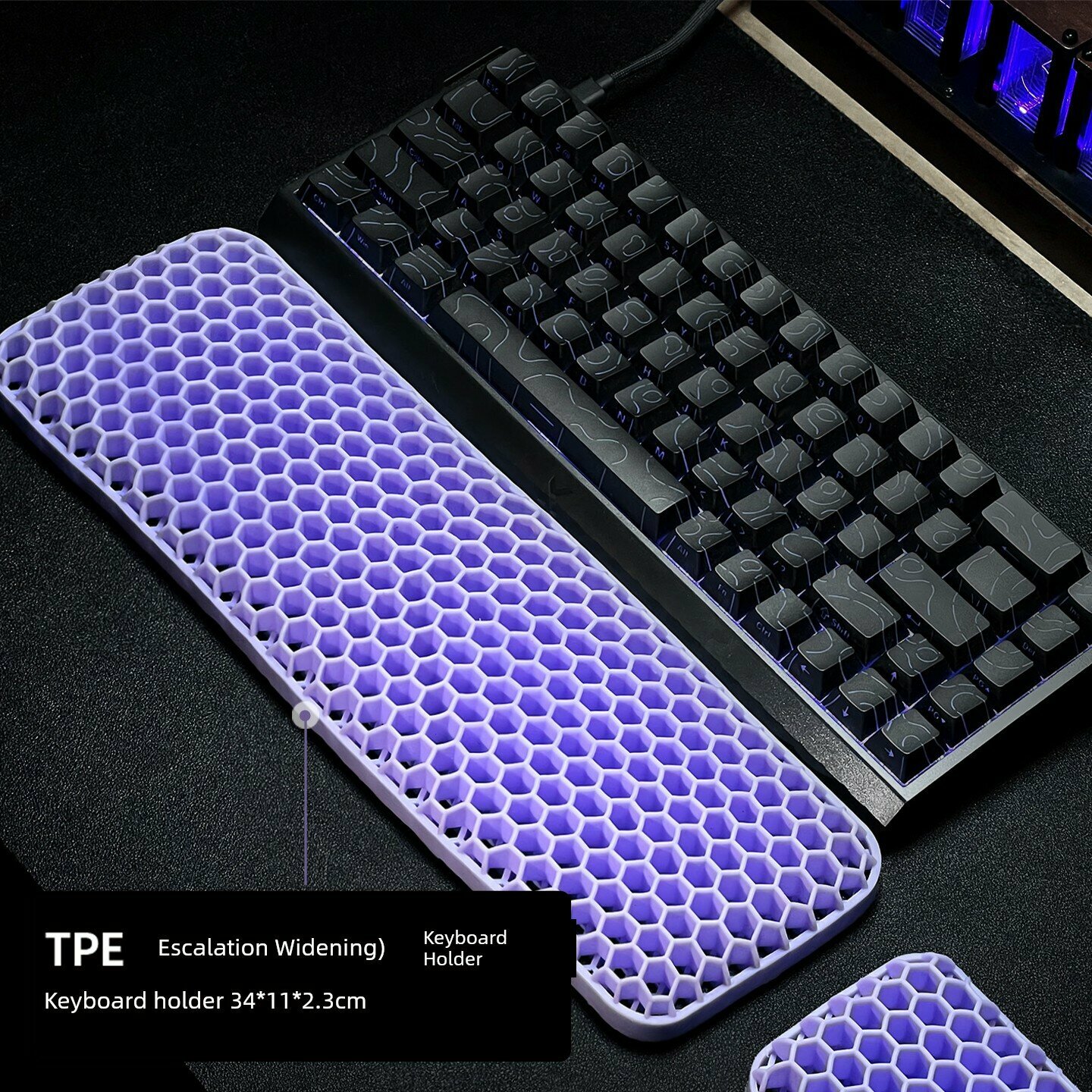 Подставка для запястий TPE Cloud Keyboard, коврик для мыши, дышащий, моющийся, для офиса, подставка для рук, моющаяся