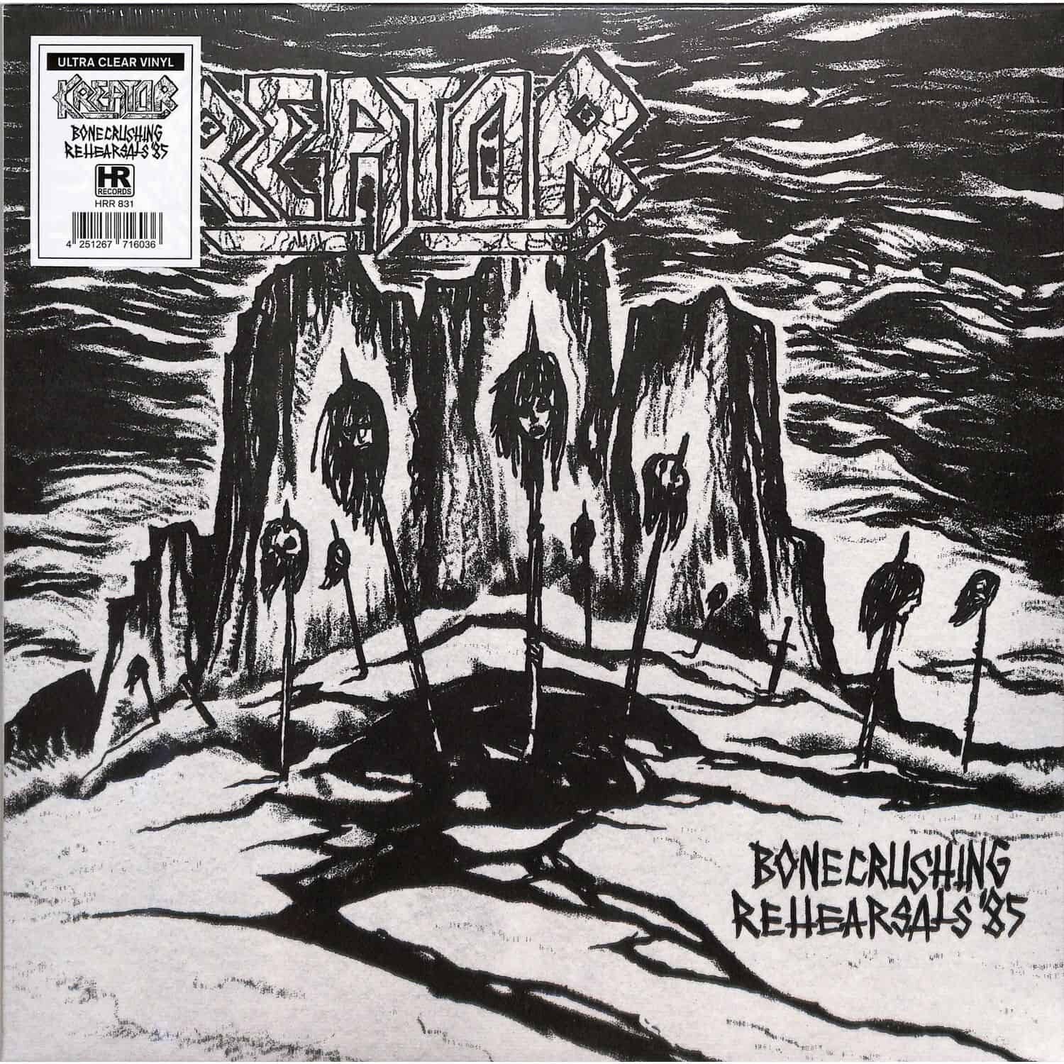 Kreator. Bonecrushing Rehearsals 85 (LP/Clear Vinyl/Repress/Виниловая пластинка)