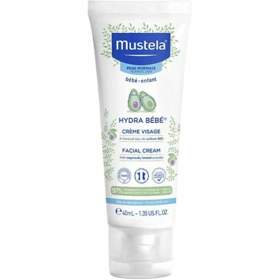Крем для лица Mustela Hydra-Bebe Facial Cream увлажняющий, 40 мл