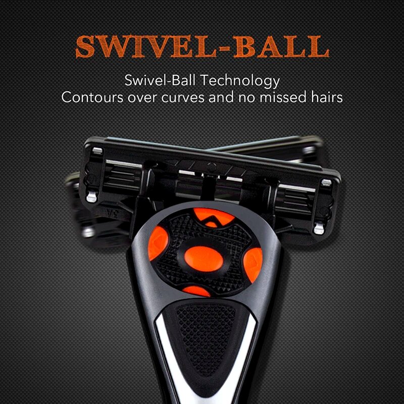 Qshave Black Spider бритва для бритья 6 лезвий