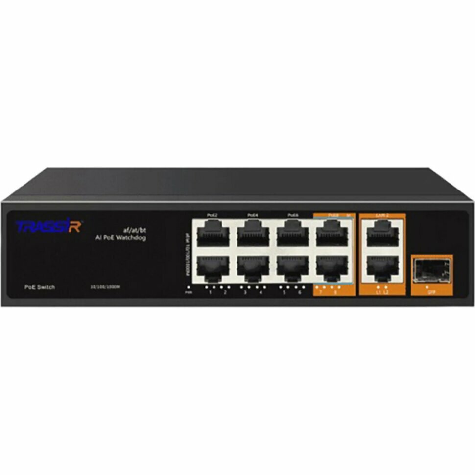 Коммутатор Trassir TR-NS13111S-120-8PoE, 2062428