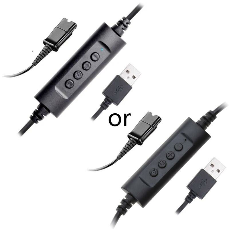 Гарнитура с кабелем QD–USB и регулятором громкости
