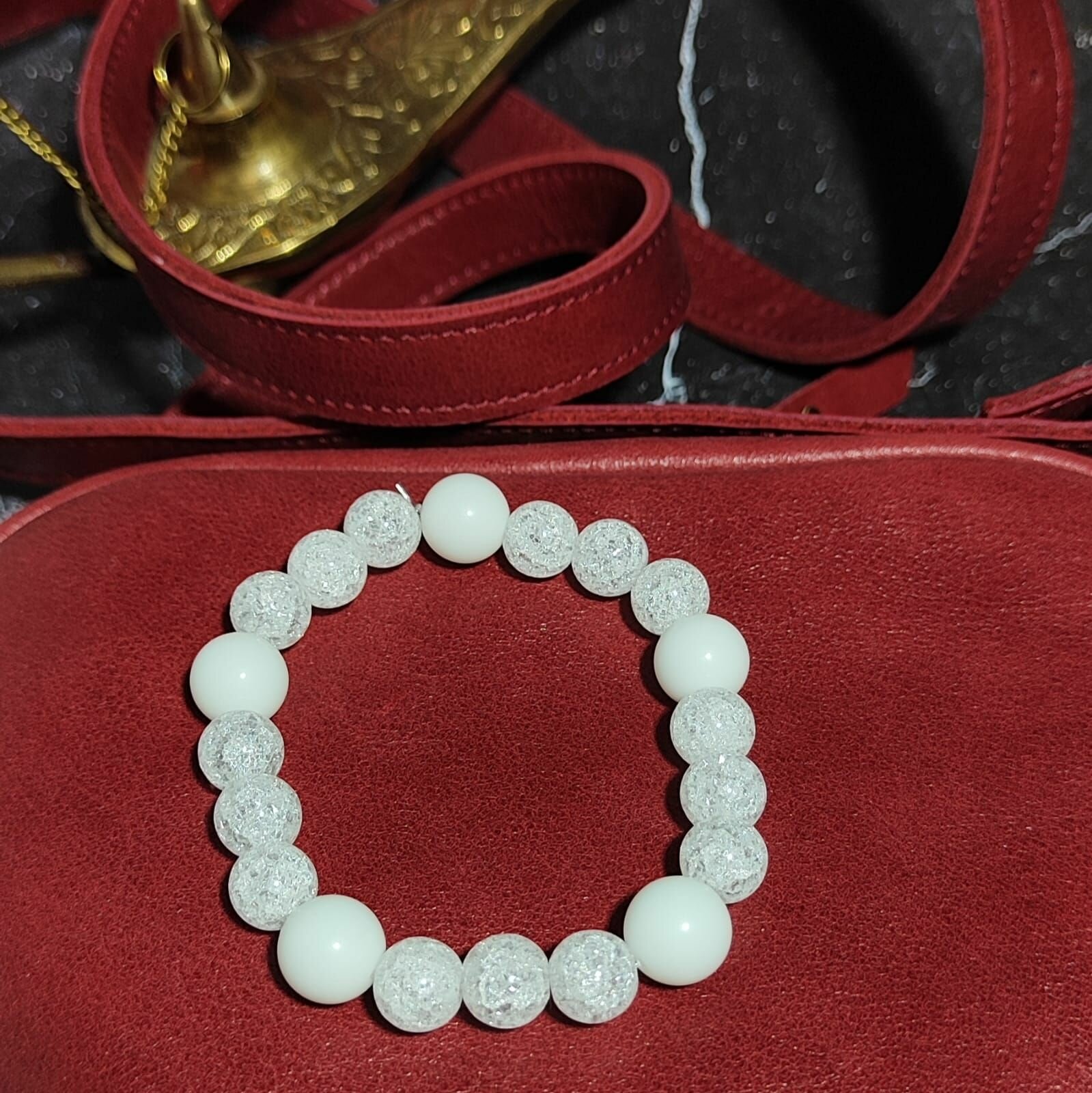 Браслет, кварц, агат