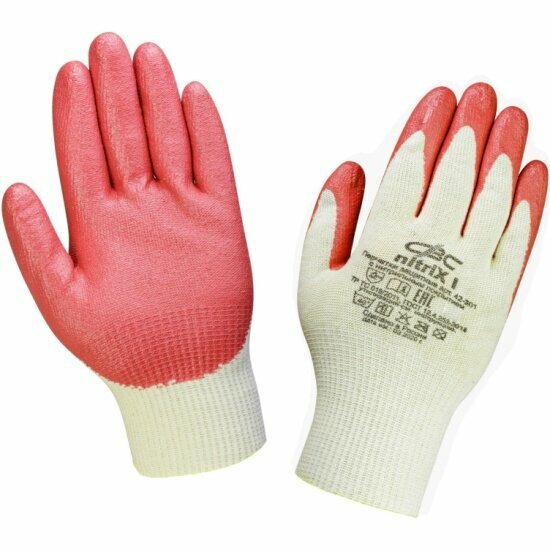 Свс Перчатки хлопчатобумажные с нитриловым покрытим NITRIX I арт.42-301 (р.8)